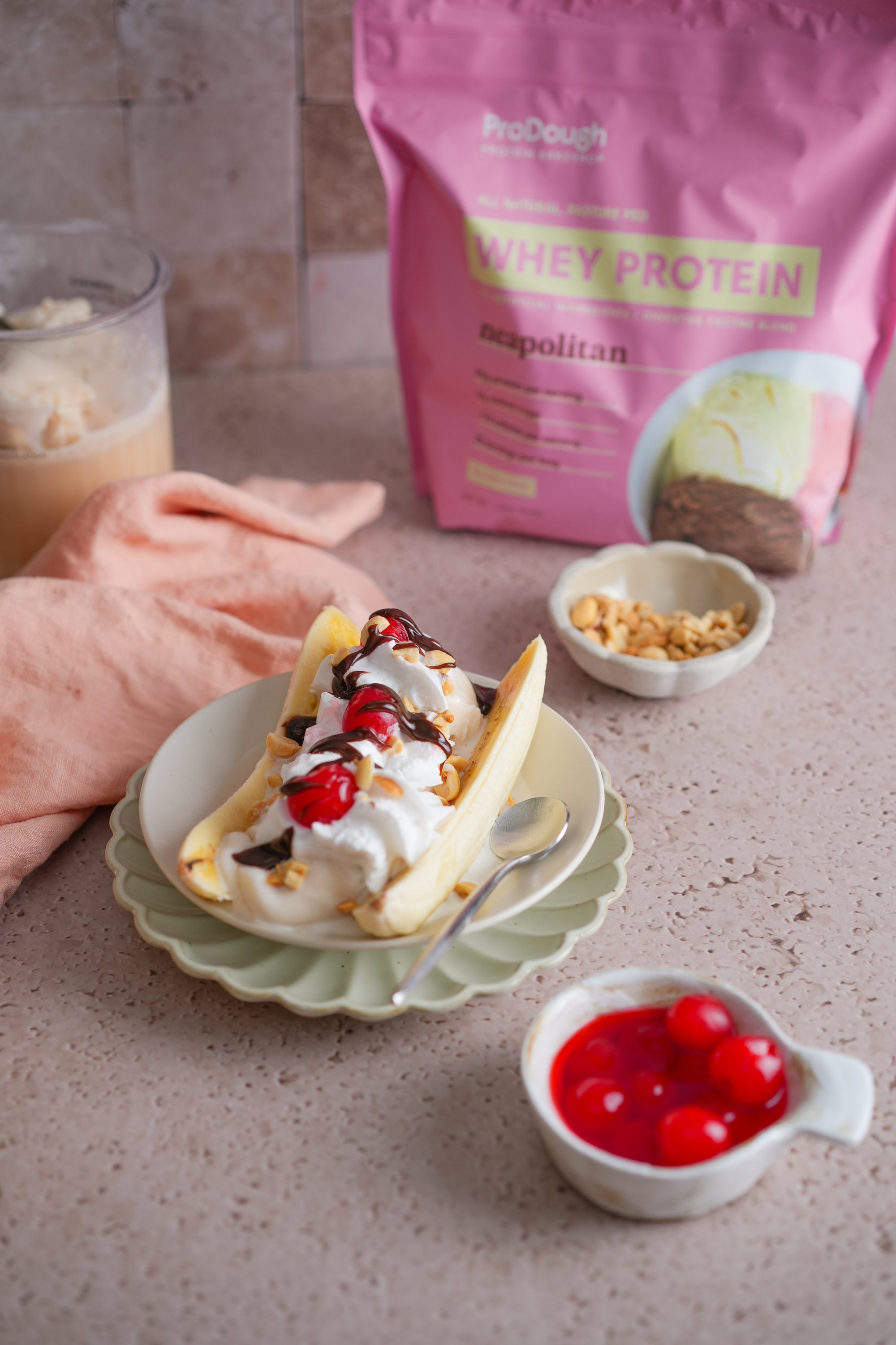 Neapolitan Protein Ice Cream – ProDough Protein Bakeshop