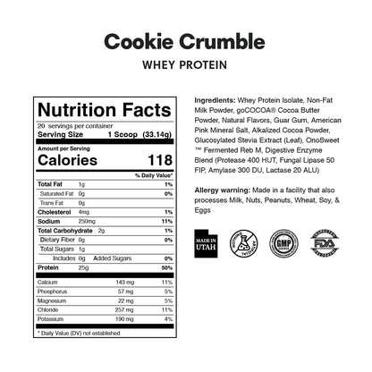 Whey Protein Powder - Single Serving Sample Stick Packs - ProDough ...